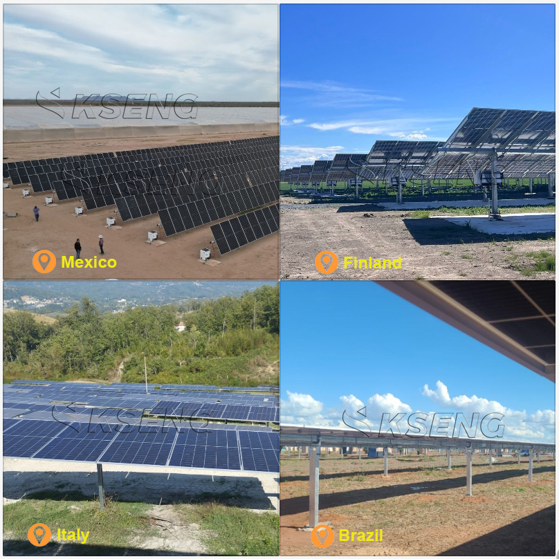 KST-1P One Portrait Horizontal Single axis Solar Tracking System Manufacturers