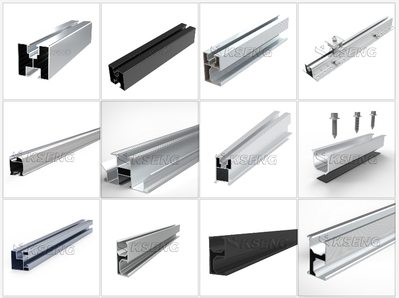 Metal roof solar racking solar mini rail mounting system Manufacturers
