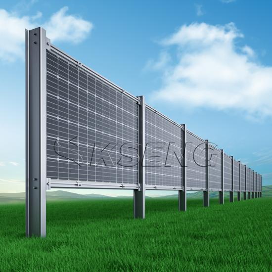Vertical Solar Fence Ground Rack Solar Farm Mounting System Manufacturers