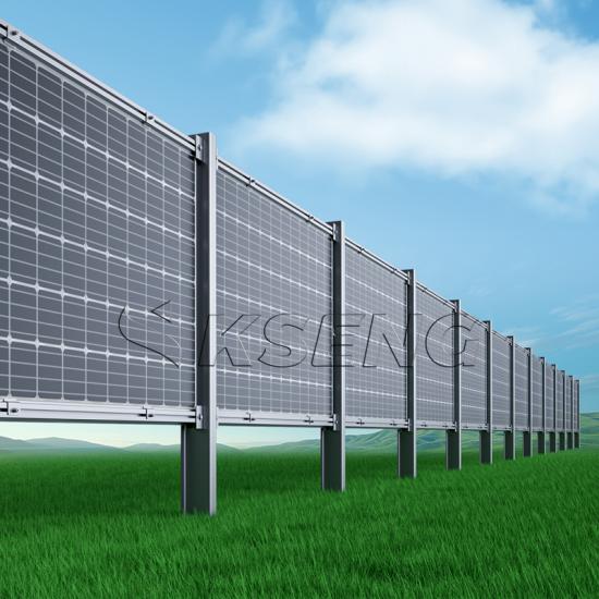 Vertical Solar Fence Ground Rack Solar Farm Mounting System Manufacturers